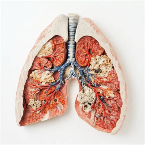 Human Lung Anatomy Bronchi And Alveoli Under The Microscope Premium