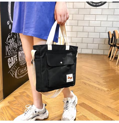 Модная Холщовая Сумка Harajuku женские сумки на плечо Холщовая Сумка через плечо Повседневная