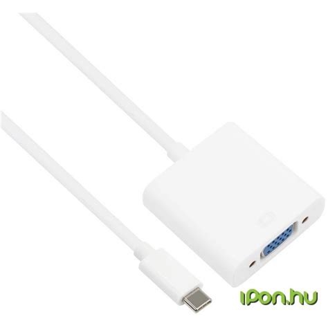 Vcom Usb 2 0 Type C Vga D Sub Átalakító Fehér 10cm Cu421 Ipon Hu