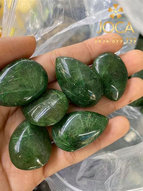 Mặt Dây Chuyền Đá Thạch Anh Tóc Xanh Joca
