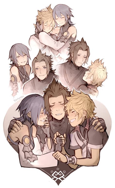 Aqua Ventus And Terra Kingdom Hearts And 2 More Drawn By Blackpaopu