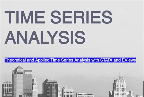 Time Series Analysis Stats2econo