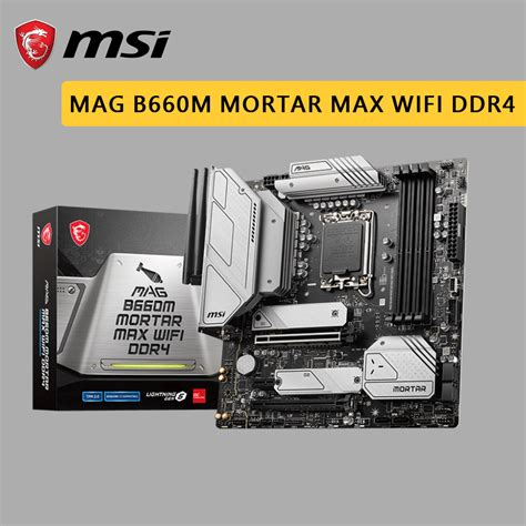 Msi 微星 Mag B660m Mortar Max Wifi Ddr4 1700腳位 Matx 主機板 D4 主板 蝦皮購物
