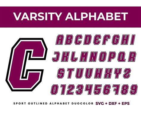 Varsity Font, Varsity Font SVG, Font, Baseball Font, Modern Font, Sports Font, Sports Typography ...