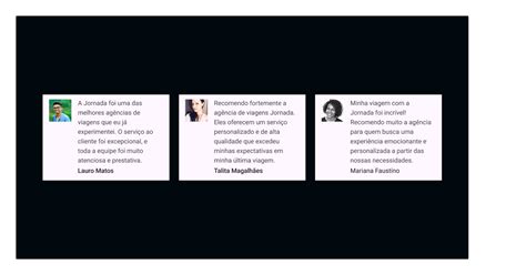 Faça como eu fiz Alinhando a seção de depoimentos Praticando CSS
