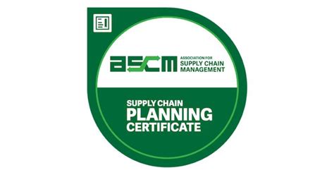 Joseph Wyman Cscp On Linkedin Ascm Supply Chain Planning Certificate Was Issued By Association