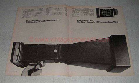 1970 Polaroid Cu 5 Copy Camera For Crt Terminals Ad Cw1169