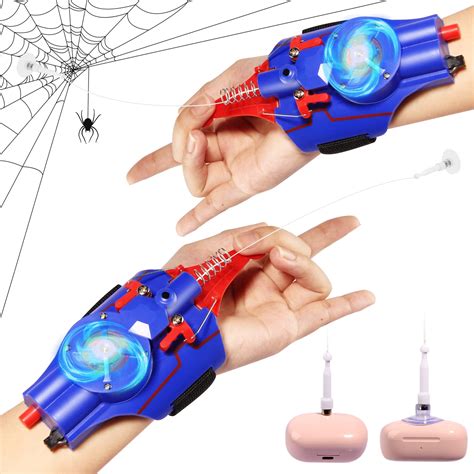 Web Shooter Launcher String Toy, Electric Reel-in Spider Web Shooters ...