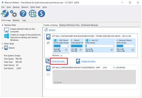 macrium reflect clone to ssd multiple partition specialswera