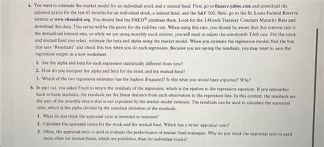 Solved Excel Master It Problem The CAPM Is One Of The Most Chegg Com