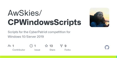 GitHub AwSkies CPWindowsScripts Scripts For The CyberPatriot Competition For Windows