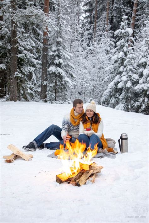 Романтика в зимнем лесу Уютная зима Лес Зима