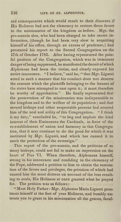 The Life Of St Alphonsus Maria De Liguori Bishop Of St Agatha Of The