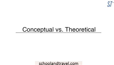 Research Conceptual Vs Theoretical Babe Travel
