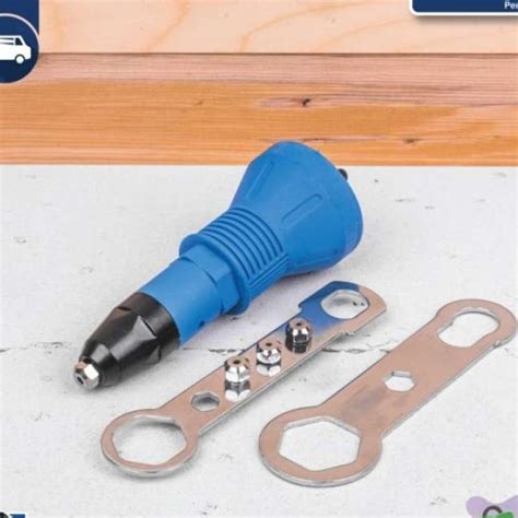 Promo Kepala Bor Pistol Listrik Electric Rivet Gun Adapter By Benz Werkz Diskon Di Seller