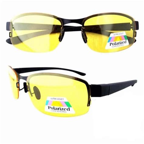 P11070 Patent Polarized Yellow Lenses Night Vision Driving Glasses