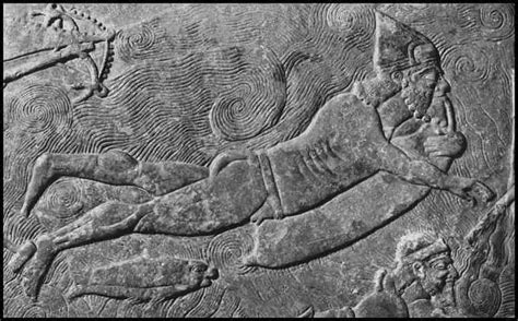 Assyrian Soldier Crosses A River On Inflated Sheep Skin 8th 7th Bce 770x479 Rartefactporn
