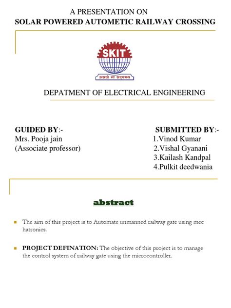 Automatic Railway Gate Control System Pdf Microcontroller