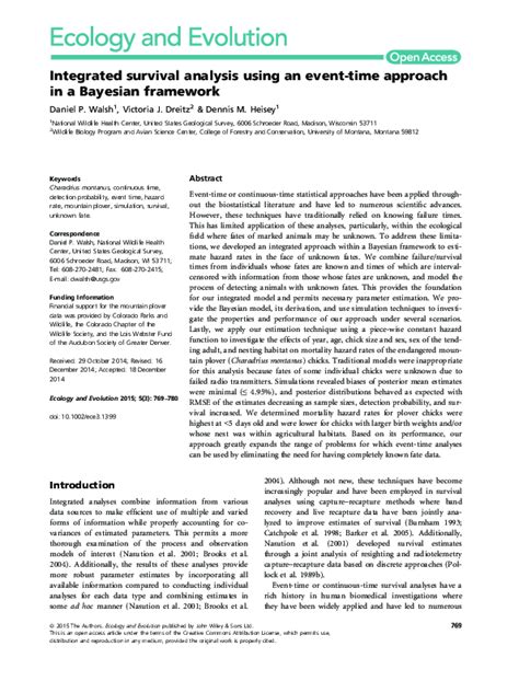 (PDF) Integrated survival analysis using an event-time approach in a ...