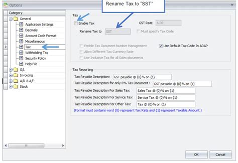 AutoCount Accounting V2 Help File Chapter 3 2 Tax Configuration
