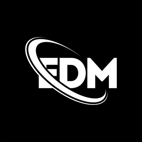 Edm Logo Edm Letter Edm Letter Logo Design Initials Edm Logo Linked