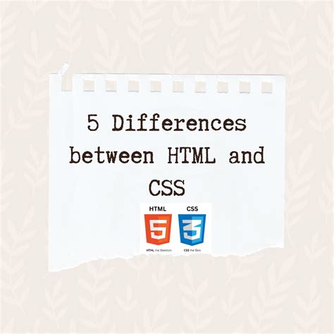 5 Differences Between Html And Css When Building A Website Two