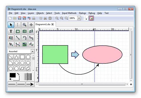 how to create a uml diagram using dia diagram editor youtube