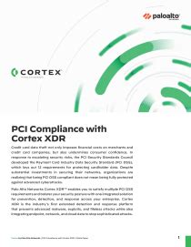PALO ALTO NETWORKS CORTEX XDR AND PCI COMPLIANCE