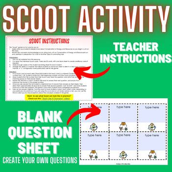 GRADE 7 SCIENCE AND TECHNOLOGY SCOOT ACTIVITY TASK CARDS BUNDLE