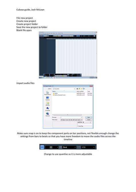 Cubase Instruction Guide Pdf