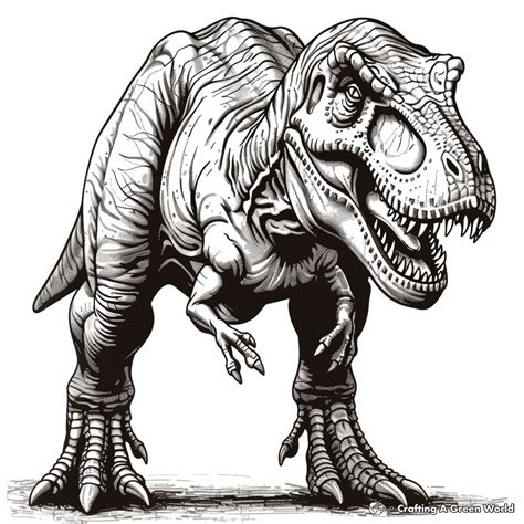 T Rex Jurassic World Coloring
