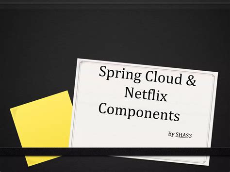 Spring Cloud And Netflix Components Ppt