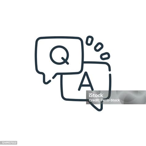 Qa 벡터 아이콘입니다 Qa 편집 가능한 스트로크 웹 및 모바일 앱 로고 인쇄 매체에 사용하기 위한 Qa 선형 기호입니다 얇은 선 그림 벡터 격리 된 윤곽선 도면입니다