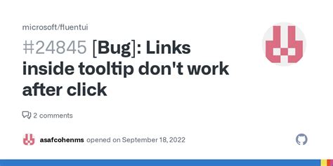 Bug Links Inside Tooltip Don T Work After Click Issue Microsoft Fluentui GitHub