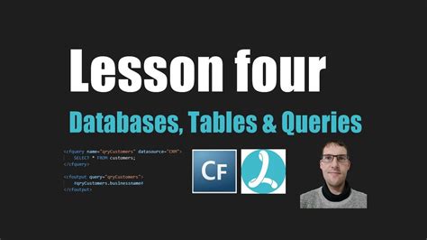 ColdFusion Lucee Tutorial Lesson 4 Databases YouTube