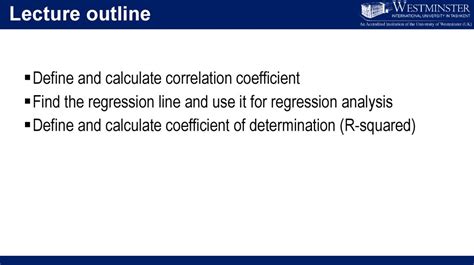 Lecture 7 Correlation and Regression презентация онлайн