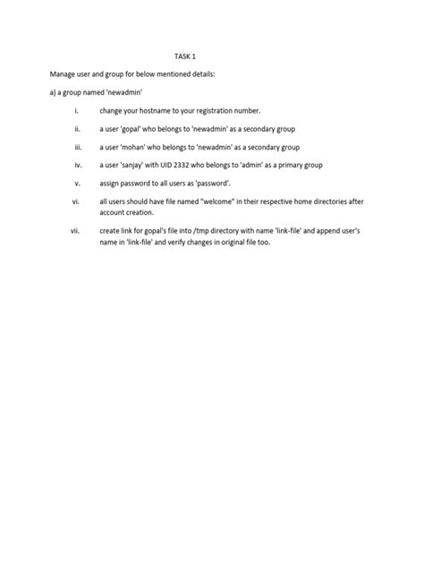 Task 1 Linux Pdf