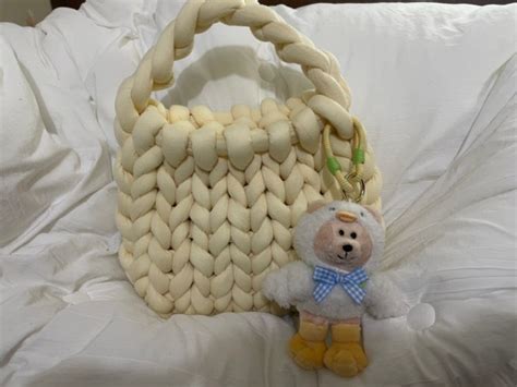 똥손도 할수있다 자이언트얀 가방 만두백 만들기 1kg 50m 손뜨개질 Diy 후기 네이버 블로그