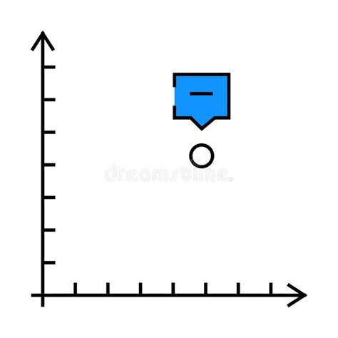 Dot Plot Visualization Icon Color Illustration Stock Vector