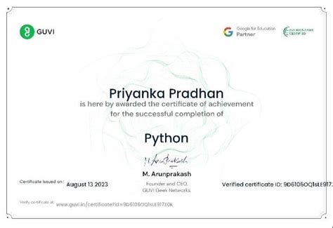 Pythoncourse Skillindiadigital Guvi Pythonprogramming Dr