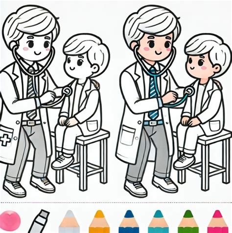 [liliris 유아용] 다양한 직업 색칠공부 도안 8장 네이버 블로그