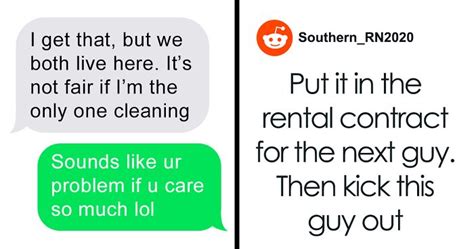 Guy Doesnt Clean Up After Himself Thinks Roommate Should Do It For
