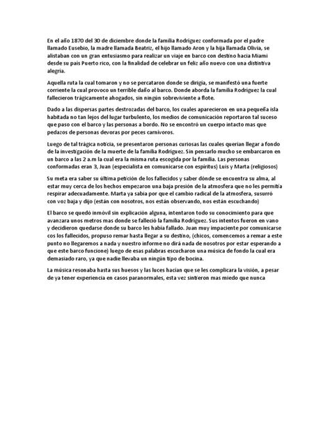En El Año 1870 Del 30 De Diciembre Donde La Familia Rodríguez