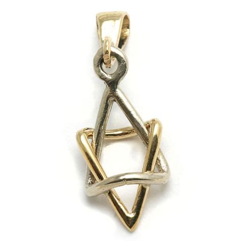 14k Yellow And White Gold Jewish Star Of David Pendant 3d Jewelryjudaica