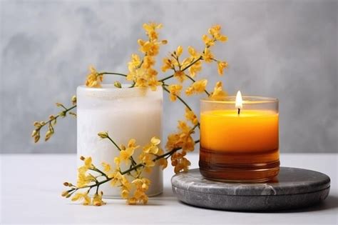 Premium Ai Image Burning Scented Candle In A Glass Jar
