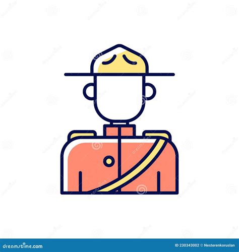 Royal Canadian Mounted Police Rcmp Dress Uniform Illustration