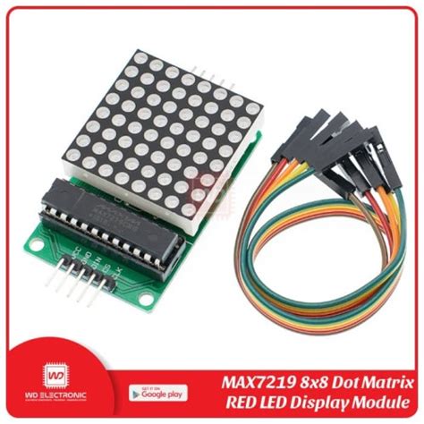 Jual MAX7219 DOT MATRIX LED DISPLAY 8x8 MODULE Kota Bandung EasyWare Electronics Tokopedia