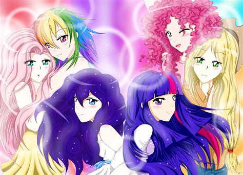 Twilight Sparkle Fluttershy Rainbow Dash Pinkie Pie Rarity And 1