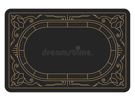 Magic Style Frame With Ornamental Border Pattern Banner Reverse Side