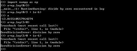 关于numpy中的zerodivisionerrornumpy数组为0不进行运算 Nplog Csdn博客
